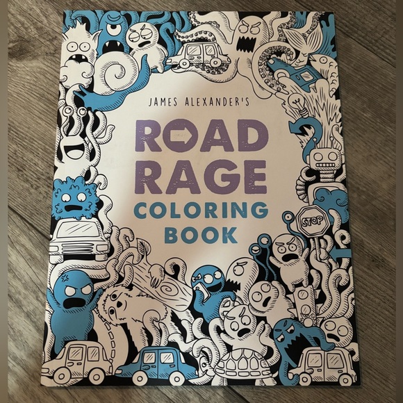 Office | James Alexanders Road Rage Coloring Book | Poshmark
